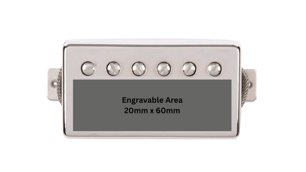 Custom Engraved 50mm Nickel Humbucker Cover – Dylan Talks Tone
